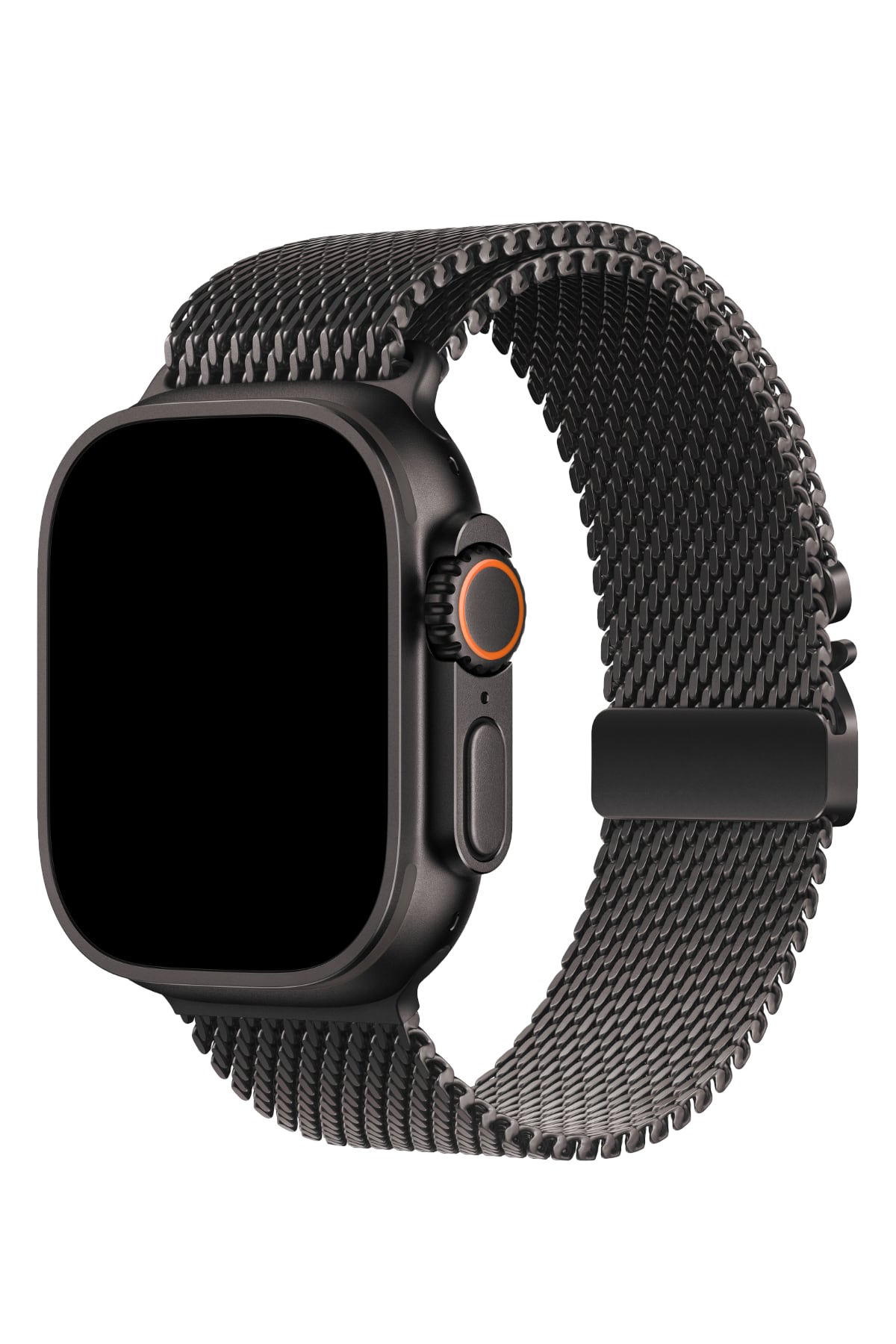Apple Watch Ultra Uyumlu Titanyum Milano Loop Siyah