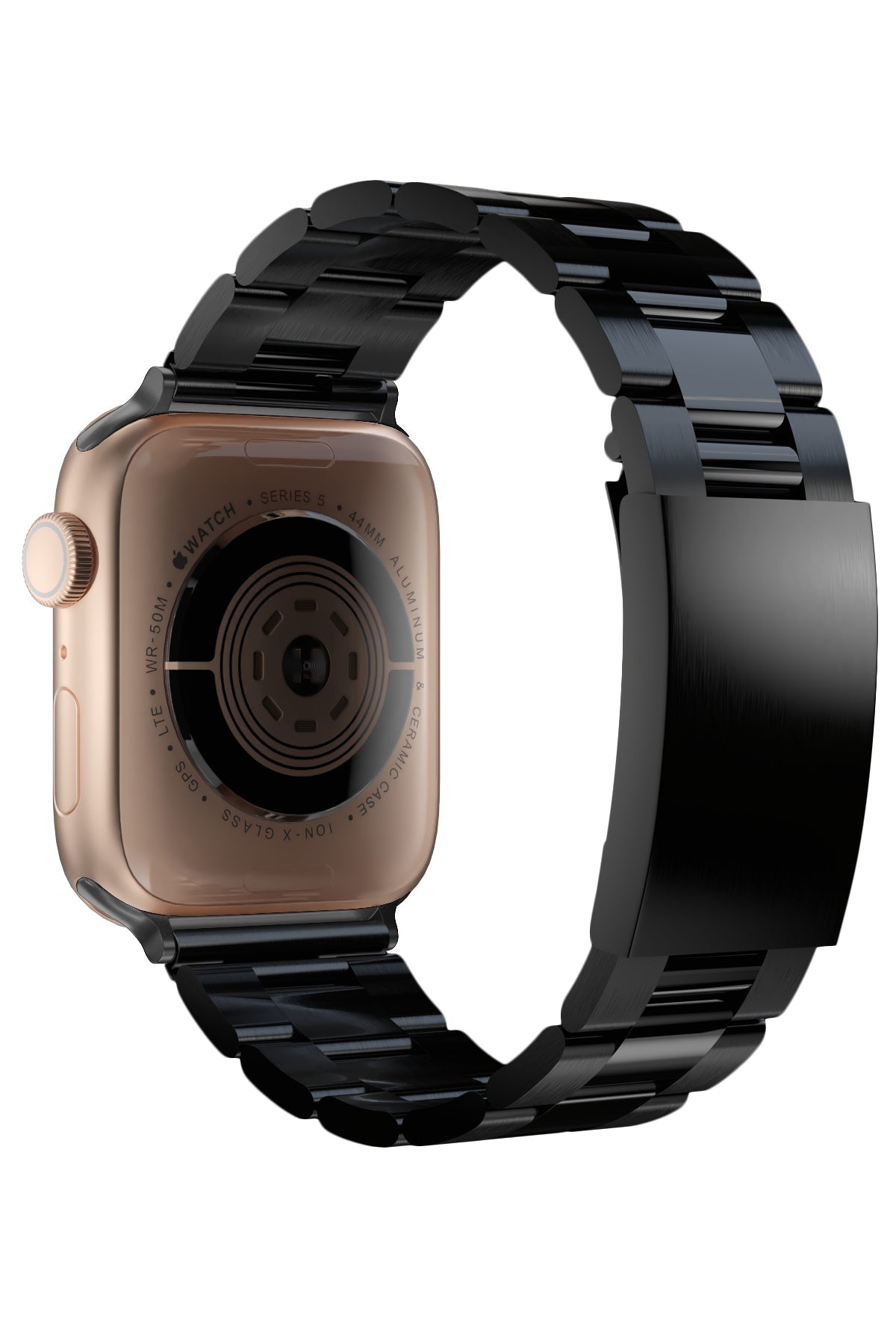 Apple Watch Uyumlu Credo Loop Çelik Kordon Siyah Kayış