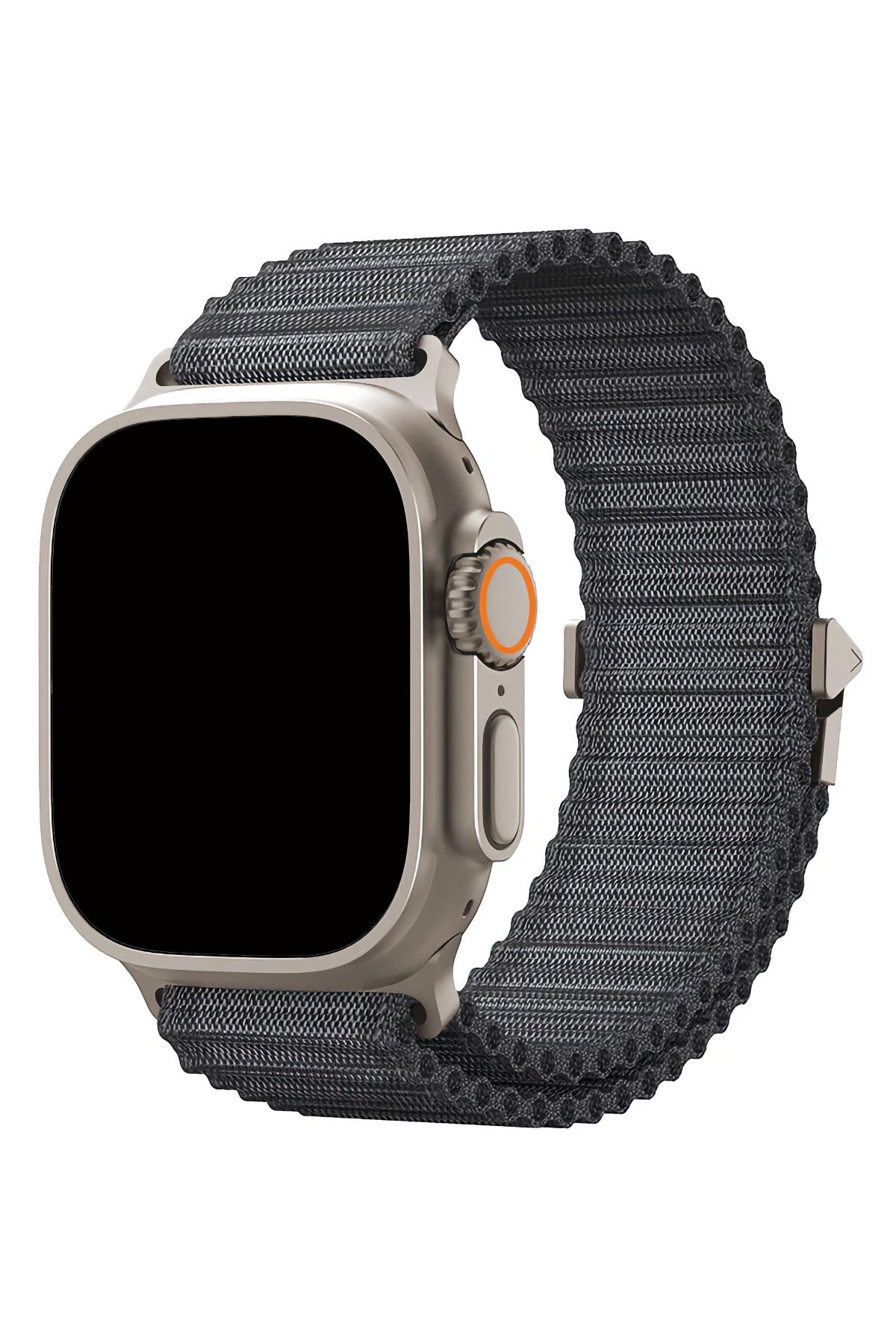 Apple Watch Round Pipe Obsidian Frost Siyah Kordon - Modern ve Şık Tasarım