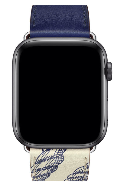 Apple Watch 1, 2, 3, 4, 5, 6, 7, 8, SE ve Ultra uyumlu İki Renki Deri ...